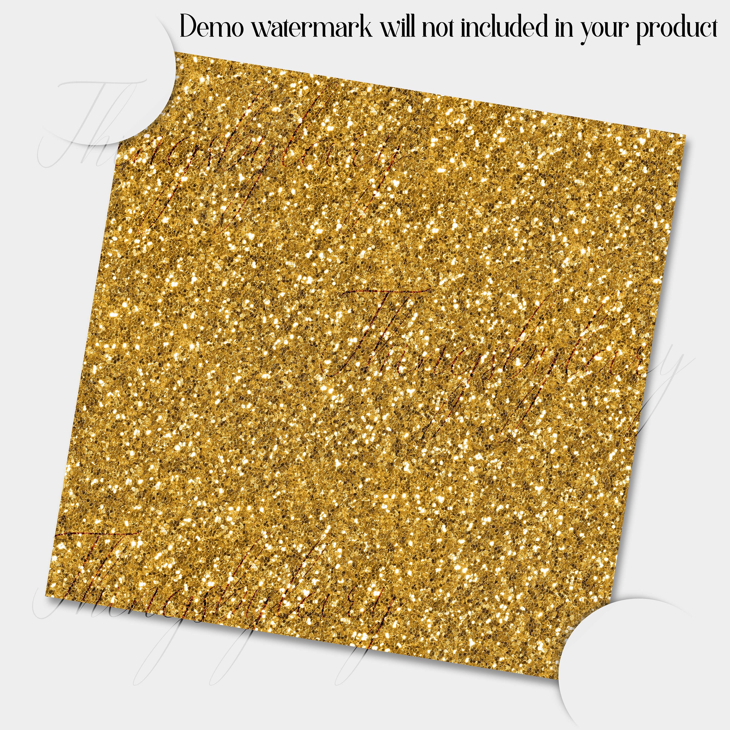 16 Seamless Gold Glitter Digital Papers 12" 300 Dpi Commercial Use ...