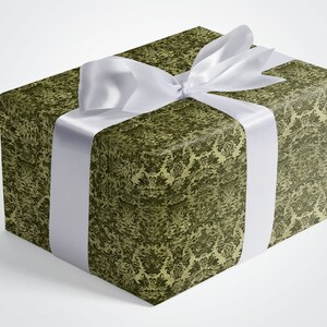 30 Seamless Vintage Olive Faded Damask Digtal Papers 12x12" 300 Dpi ...