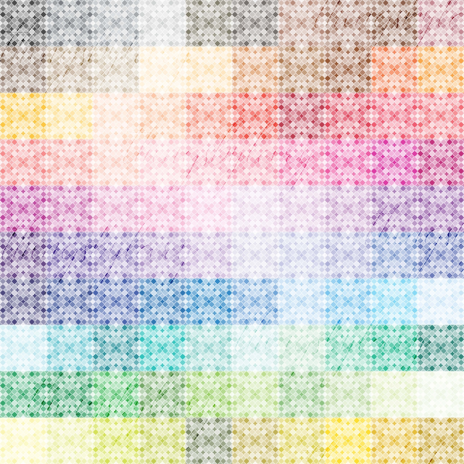 100 Seamless Color Quatrefoil Pattern Papers 12 Inch 300 Dpi | Etsy
