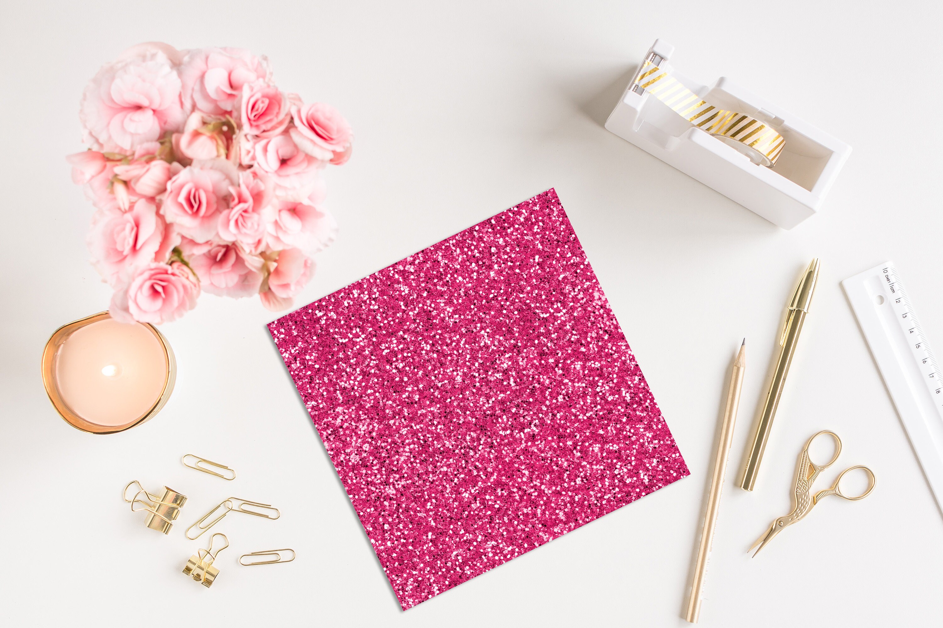16 Seamless Pink Glitter Digital Papers 12 300 Dpi - Etsy
