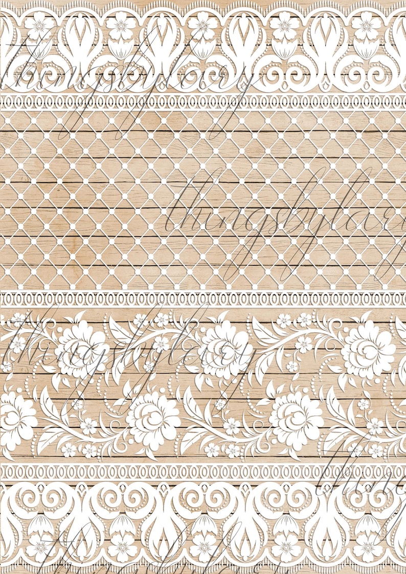 27 White Lace Overlays Borders Frames Images A4 Size PNG - Etsy