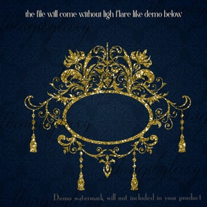 100 Glitter Antique Royal Chandelier Frames, Planner Clip Art Glitter ...