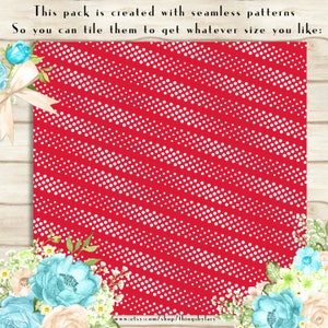 100 Seamless Striped Dot Papers in 12" X 12", 300 Dpi Planner Paper ...