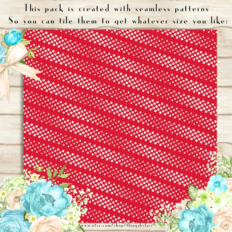 100 Seamless Striped Dot Papers in 12 X 12 300 - Etsy