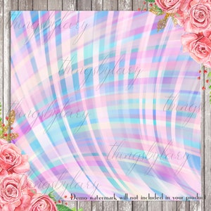 30 Colorful Abstract Curve Shape Digital Papers 12x12" 300 Dpi Instant ...
