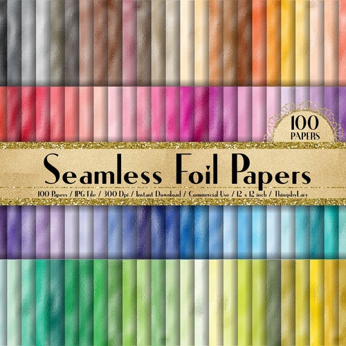 100 Seamless Gold Foil Confetti Papers 12 Inch 300 Dpi Instant - Etsy