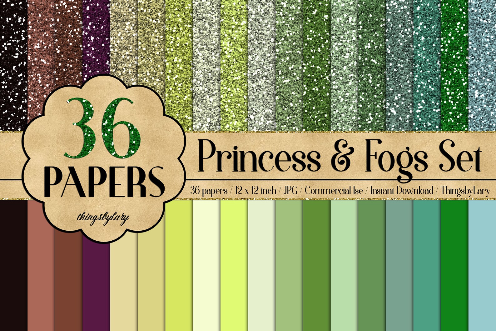 70% OFF 432 Papers, Princess Papers, Kid Theme Glitter Papers, Solid ...