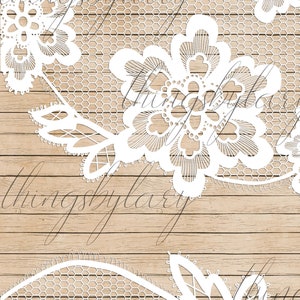 27 White Lace Overlays Borders Frames Images A4 Size PNG Transparent ...