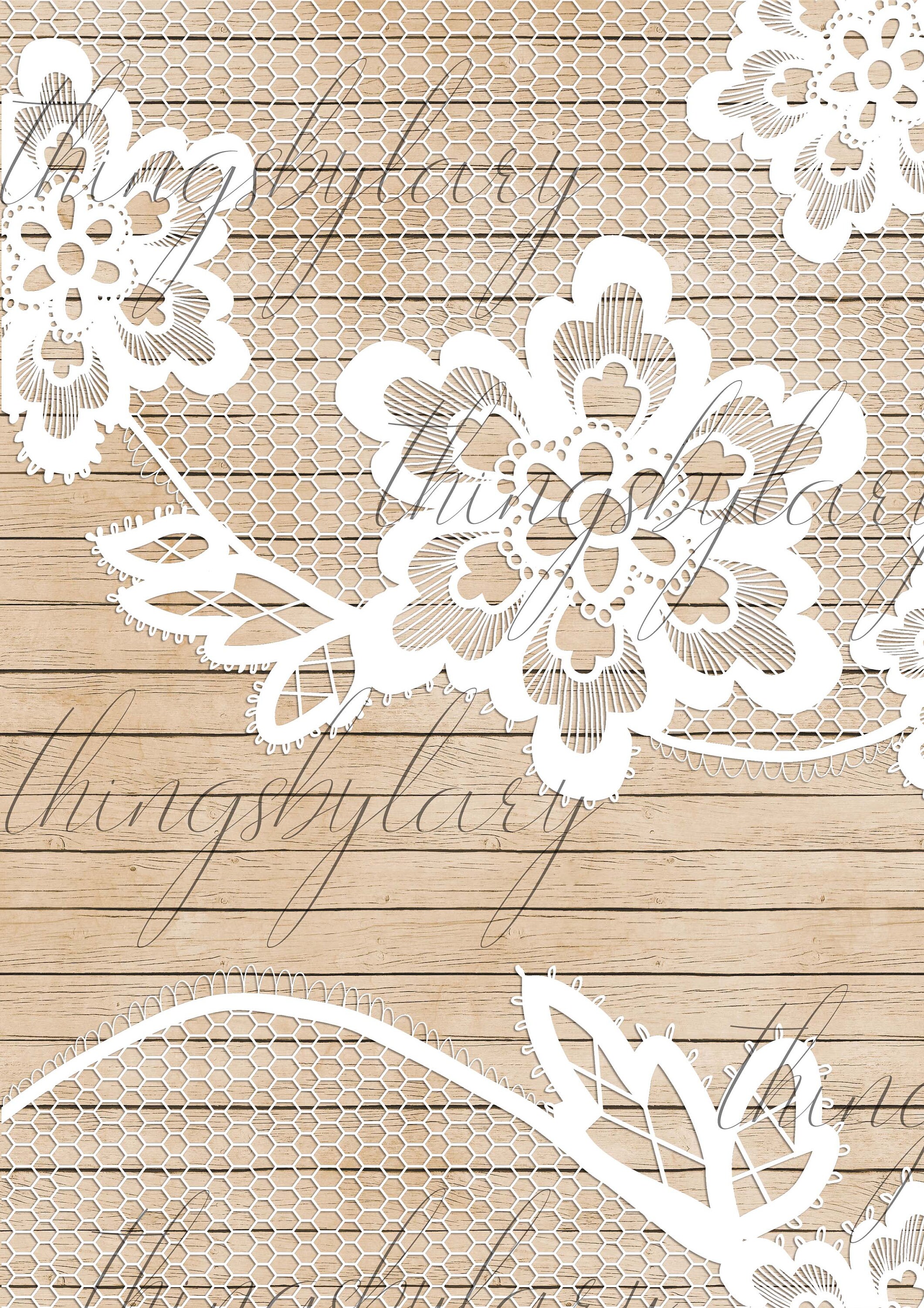27 White Lace Overlays Borders Frames Images A4 Size PNG - Etsy