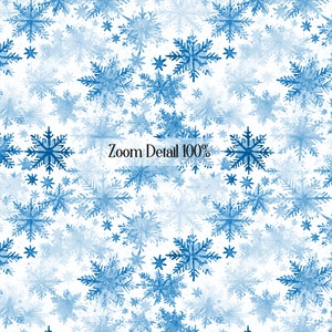 100 Seamless Watercolor Falling Snowflakes Digital Papers 12 ...
