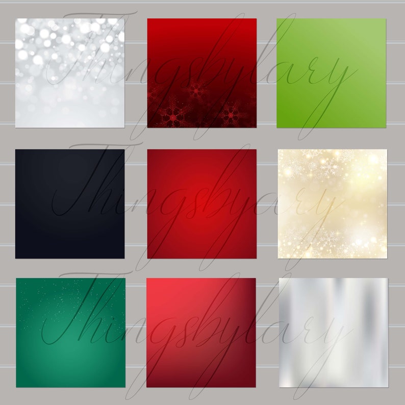 24 Luxury Christmas Background Digital Papers 12" 300 Dpi Instant ...