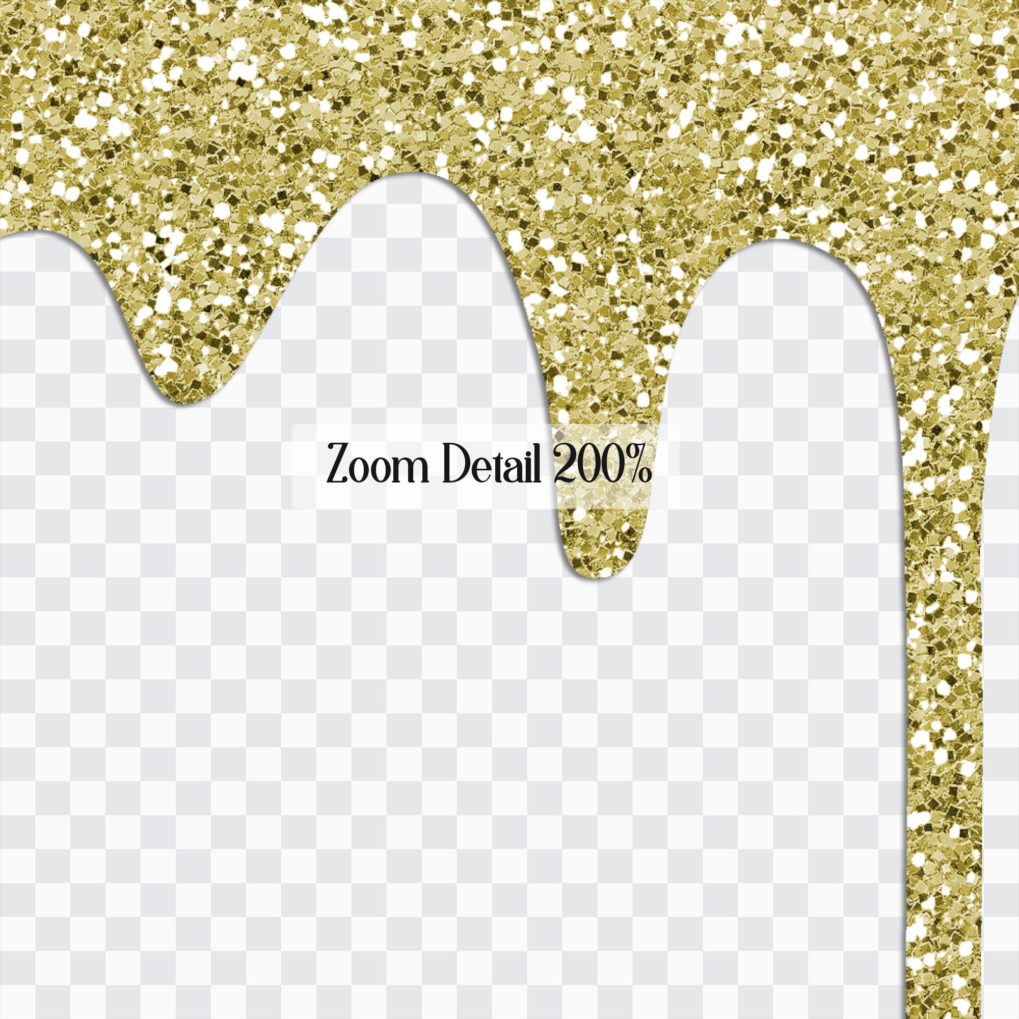 Scrapbooking 16 Seamless Glitter Dripping Overlay Images 16 Colors Gold ...