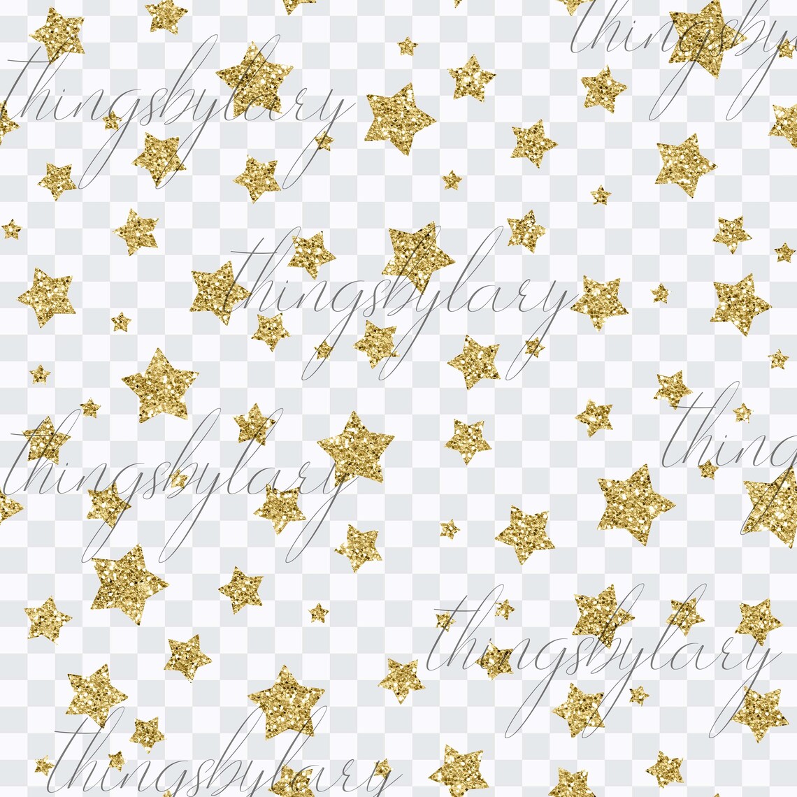 12 Gold Glitter Star Overlay Images, Transparent PNG 300 Dpi 12inch ...