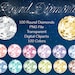 100 Round Diamond Cliparts, 300 Dpi, Instant Download, Commercial Use ...