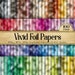 100 Vivid Foil Texture Digital Papers in 12 Inch Instant - Etsy