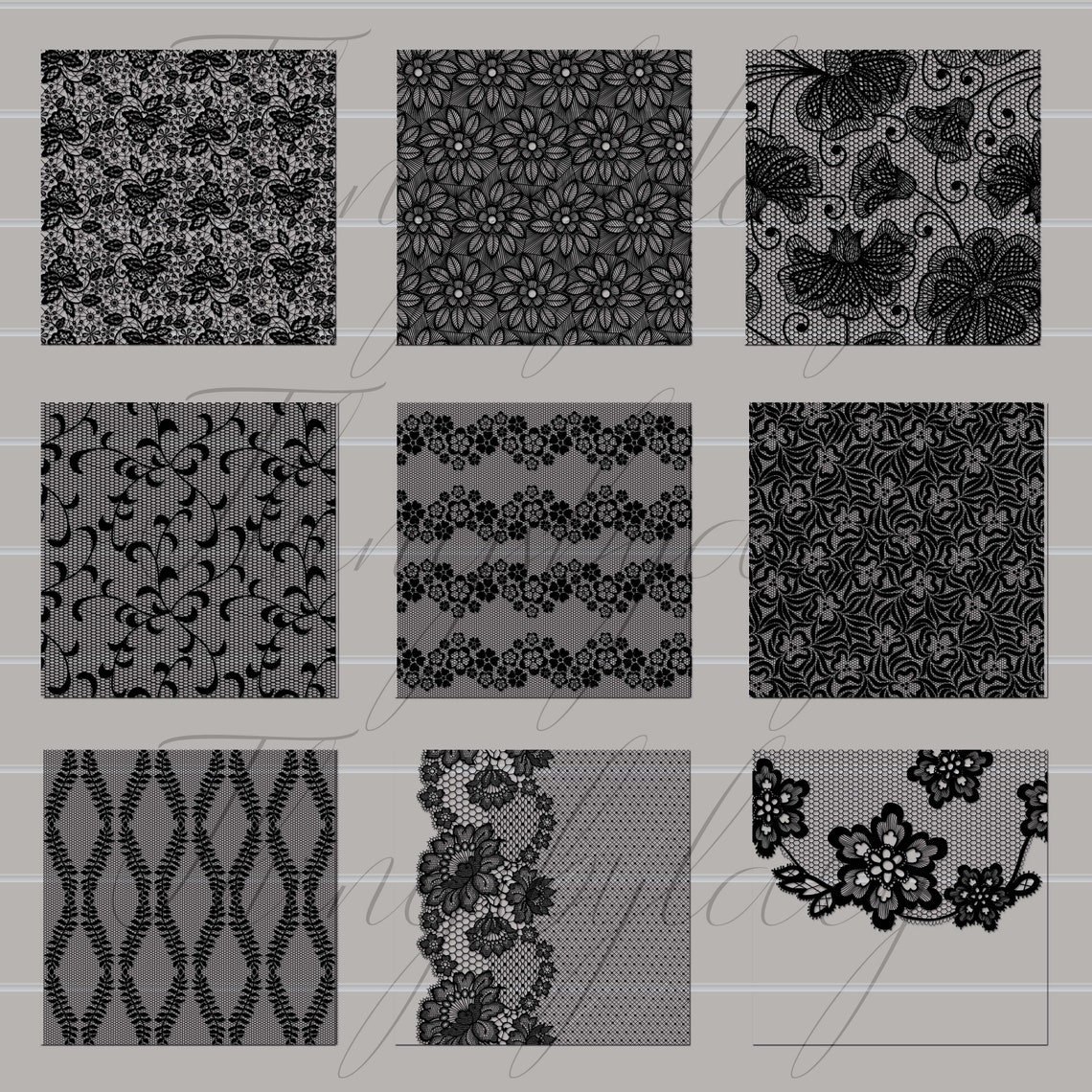 27 Black Lace Overlays Borders Frames Images PNG Transparent - Etsy