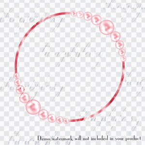 100 Pearl & Foil Circle Frames Clip Arts Pearl Frames Digital Clip Arts ...
