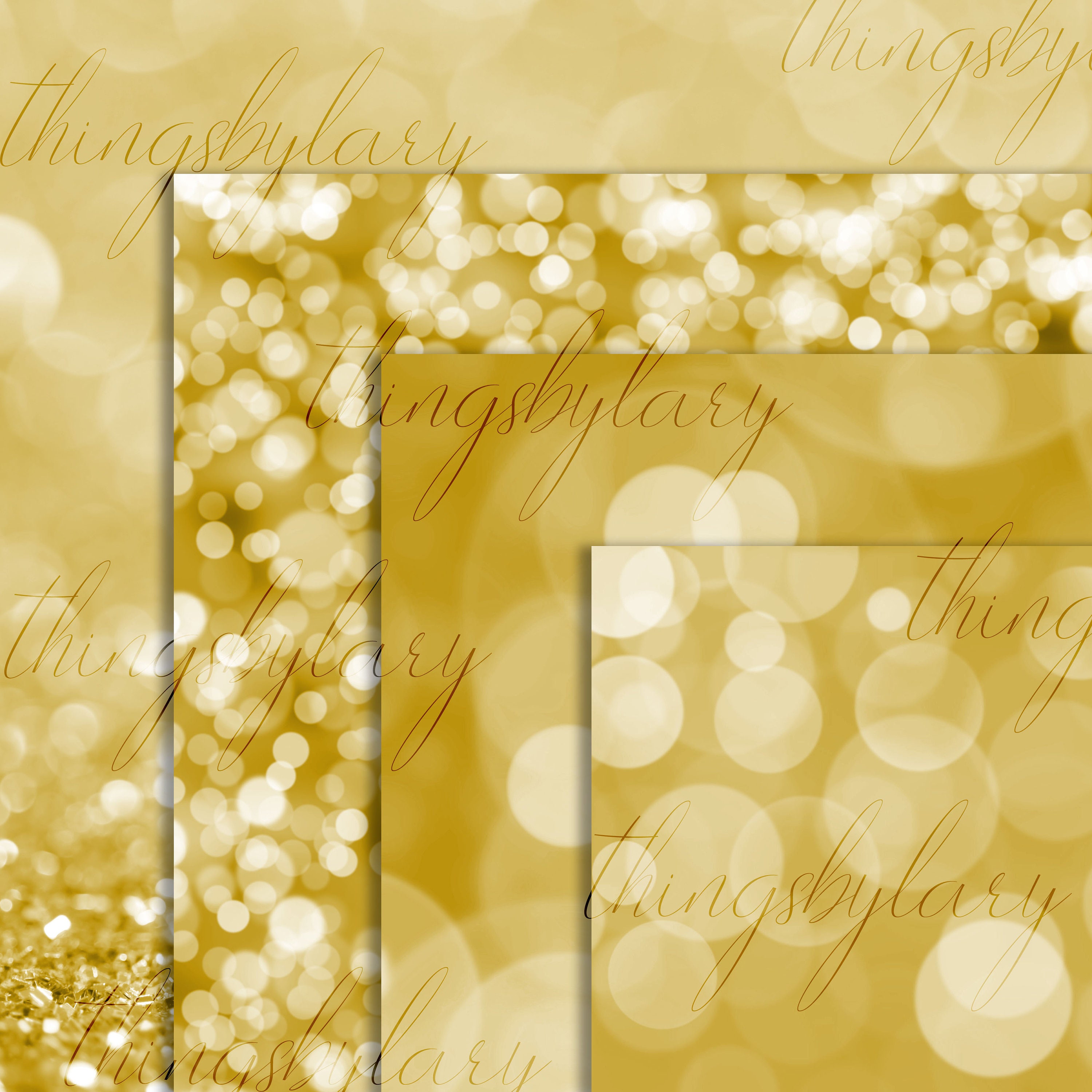 42 Gold Bokeh Papers 12 Inch 300 Dpi Planner Paper - Etsy