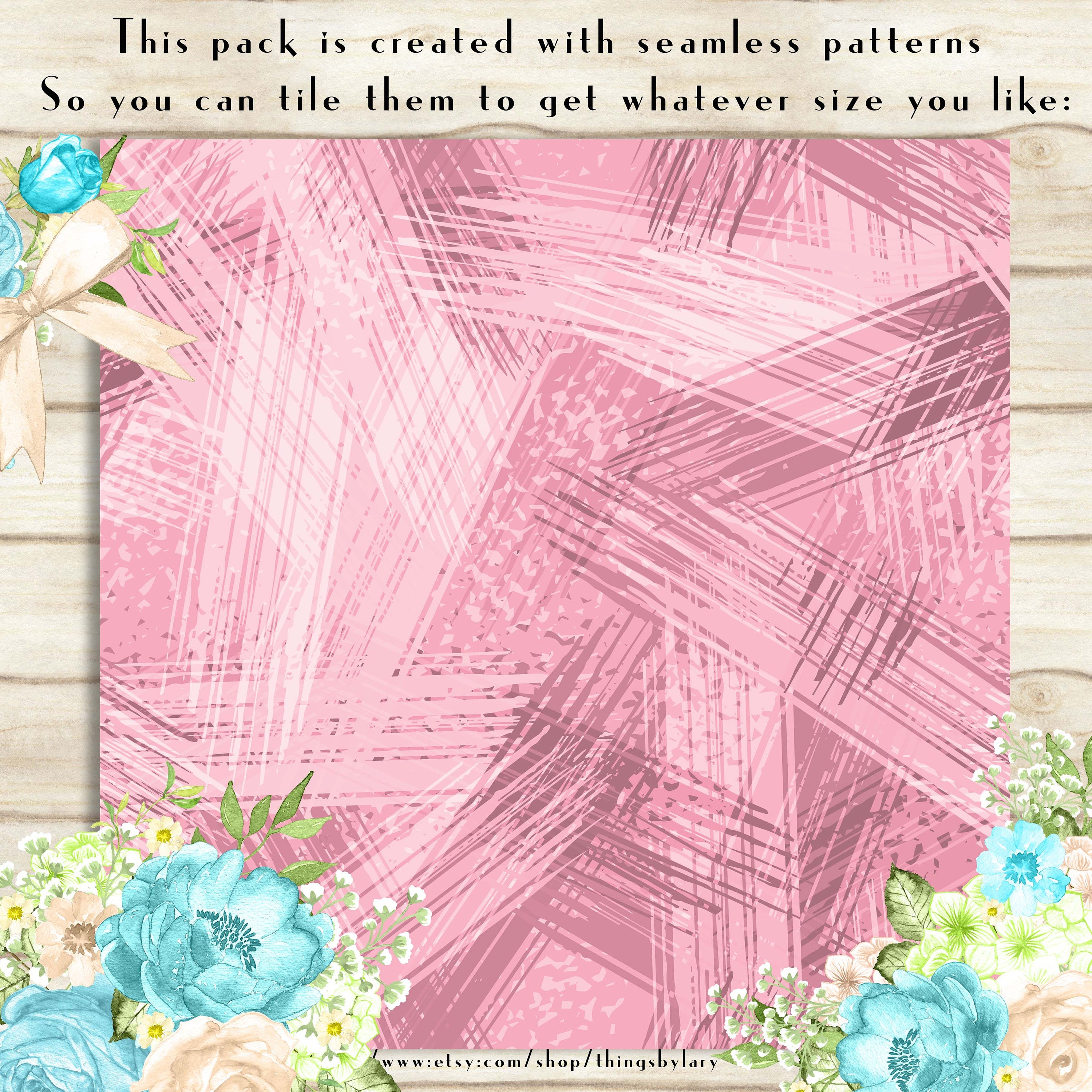 100 Seamless Chaotic Brush Stroke Papers in 12 X - Etsy