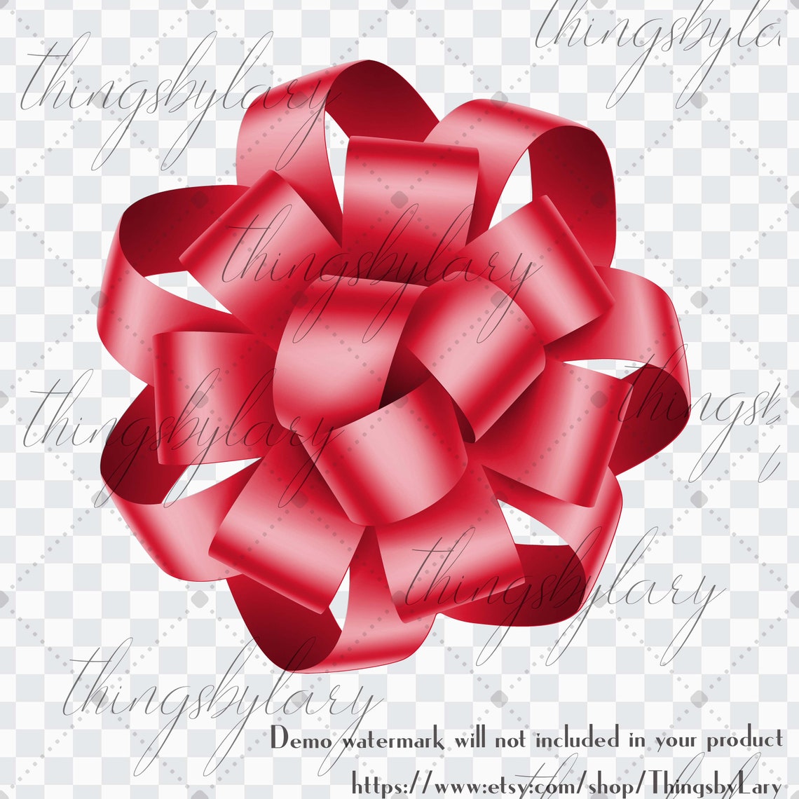 56 Christmas Bows and Ribbons Cliparts 300 Dpi Instant - Etsy