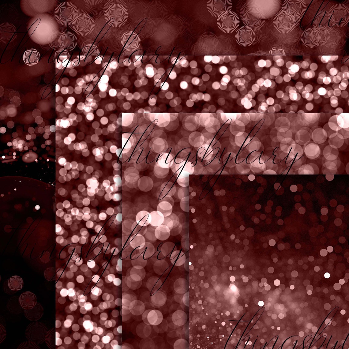 42 Rose Gold Bokeh Papers 12 Inch 300 Dpi Planner Paper - Etsy