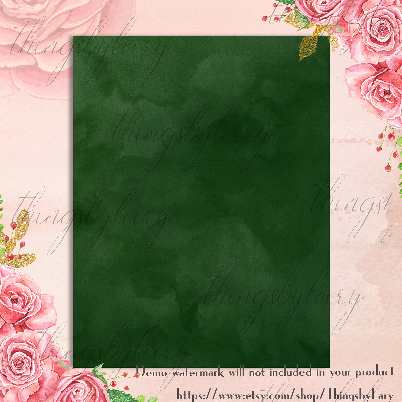 18 Sweet Ombre Watercolor Digital Images Card Invitation 8.5 x | Etsy