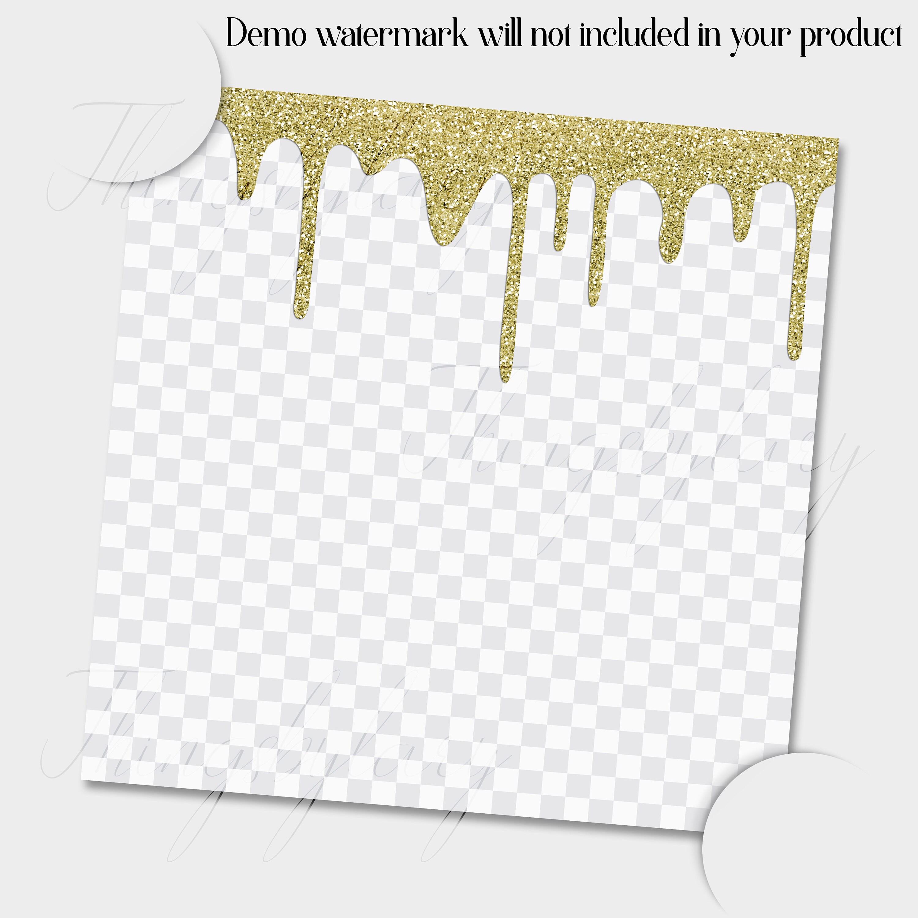 Scrapbooking 16 Seamless Glitter Dripping Overlay Images 16 Colors Gold ...
