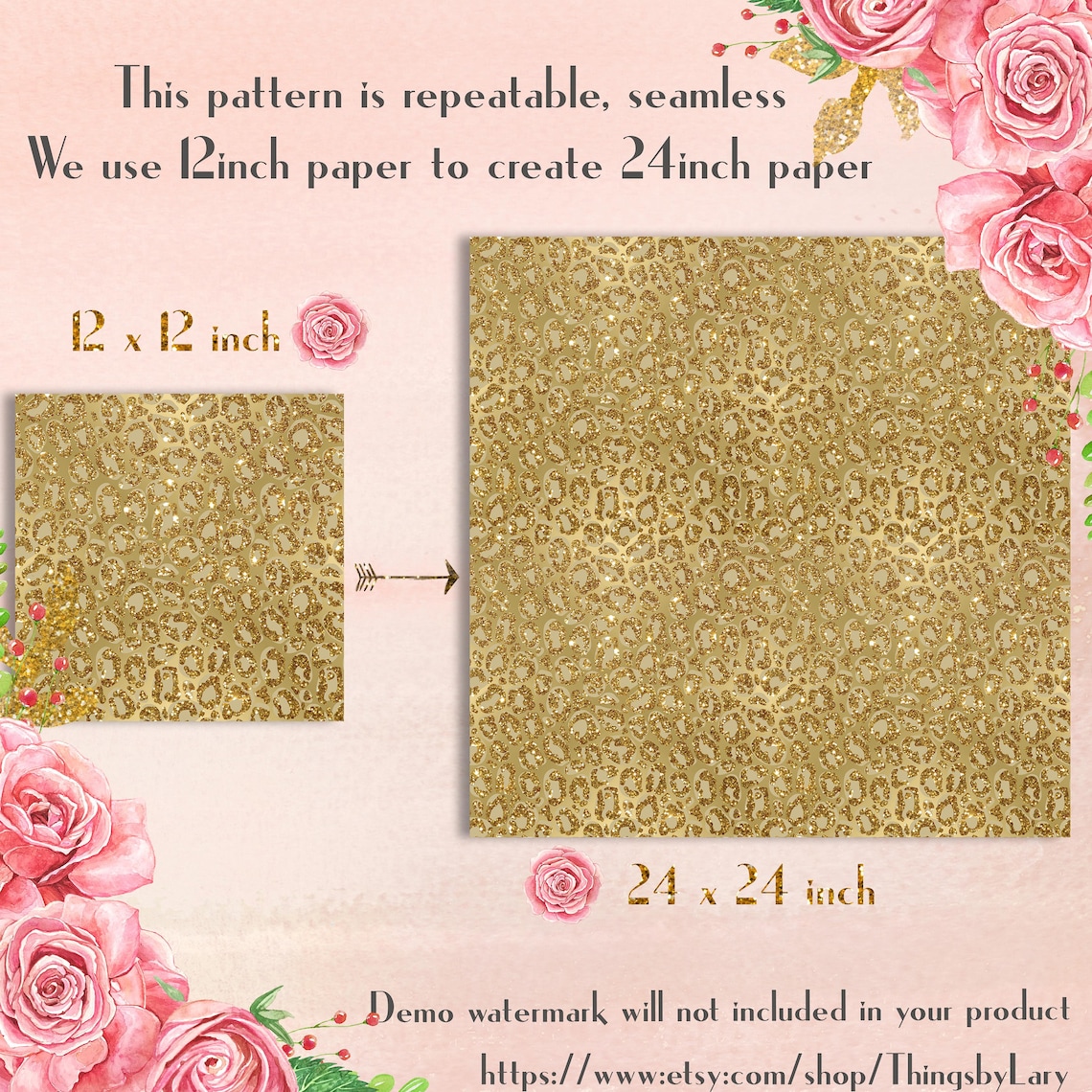 16 Seamless Gold Glitter Animal Skin Prints Digital Papers - Etsy