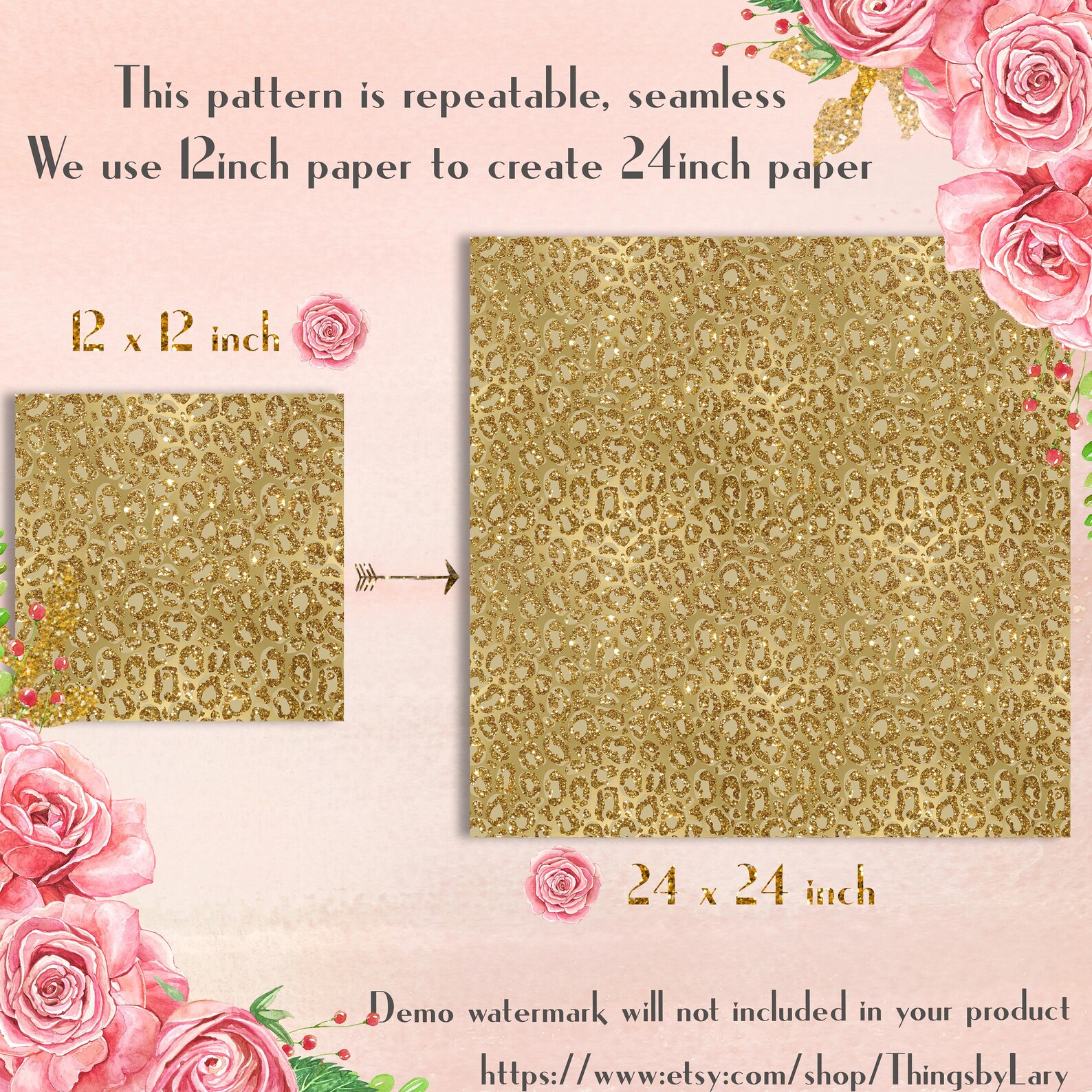 16 Seamless Gold Glitter Animal Skin Prints Digital Papers - Etsy