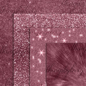 42 Rose Gold Glitter Papers 12 Inch, 300 Dpi Planner Paper, Commercial ...