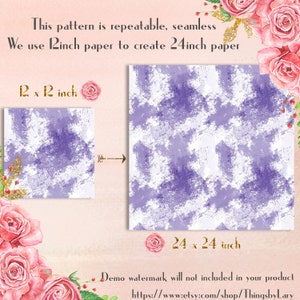 100 Seamless Distressed Watercolor Painting Digital Papers 12inch 300 ...