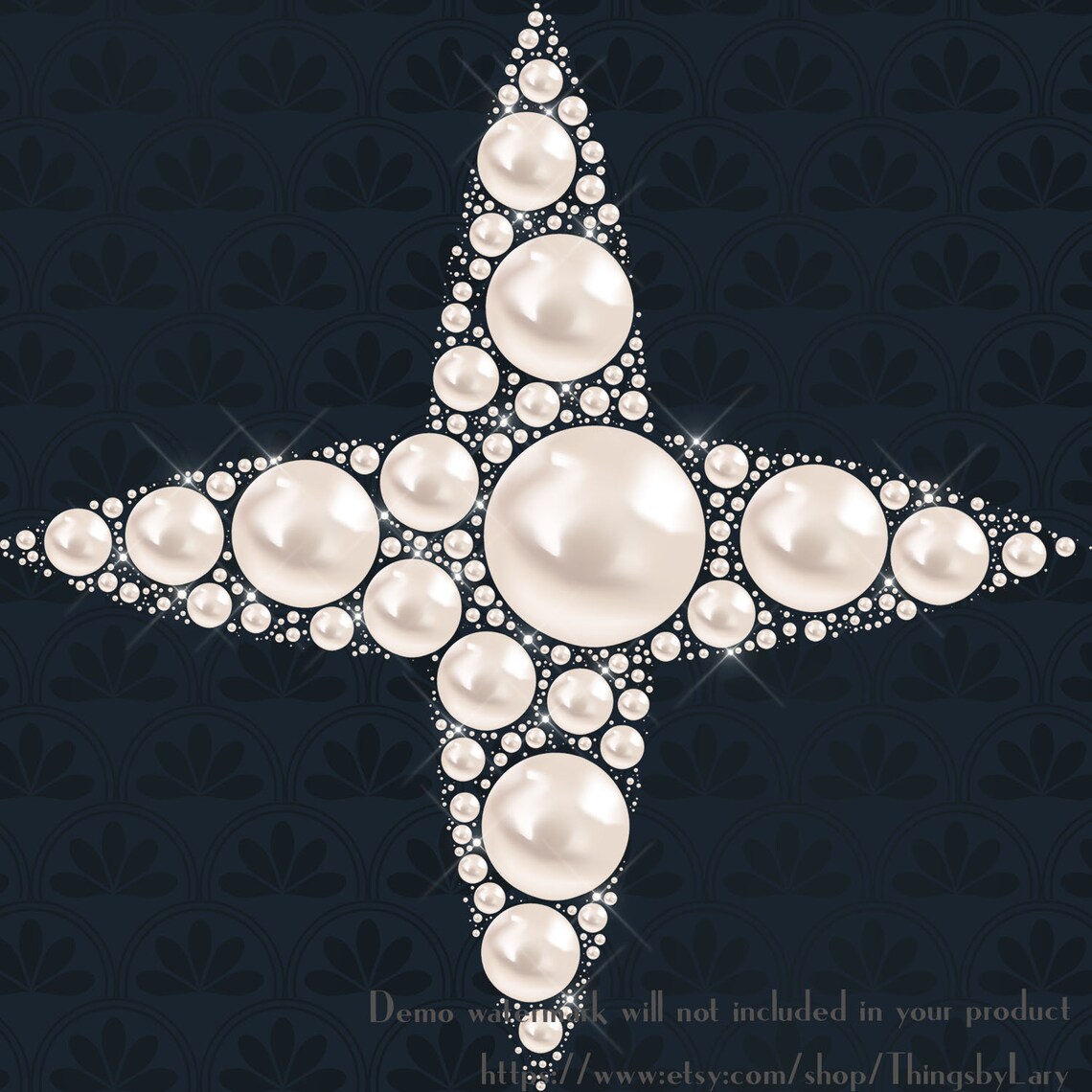 40 Diamond and Pearl Star Cliparts 300 Dpi Instant Download | Etsy