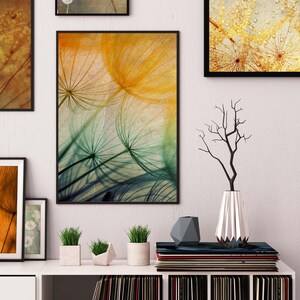 16 Antique Gorgeous Dandelion Seeds Digital Papers 12x12" 300 Dpi ...