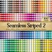 100 Seamless Striped Pattern Digital Papers 12"x12" 300 Dpi Planner ...
