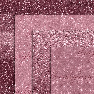 42 Rose Gold Glitter Papers 12 Inch, 300 Dpi Planner Paper, Commercial ...
