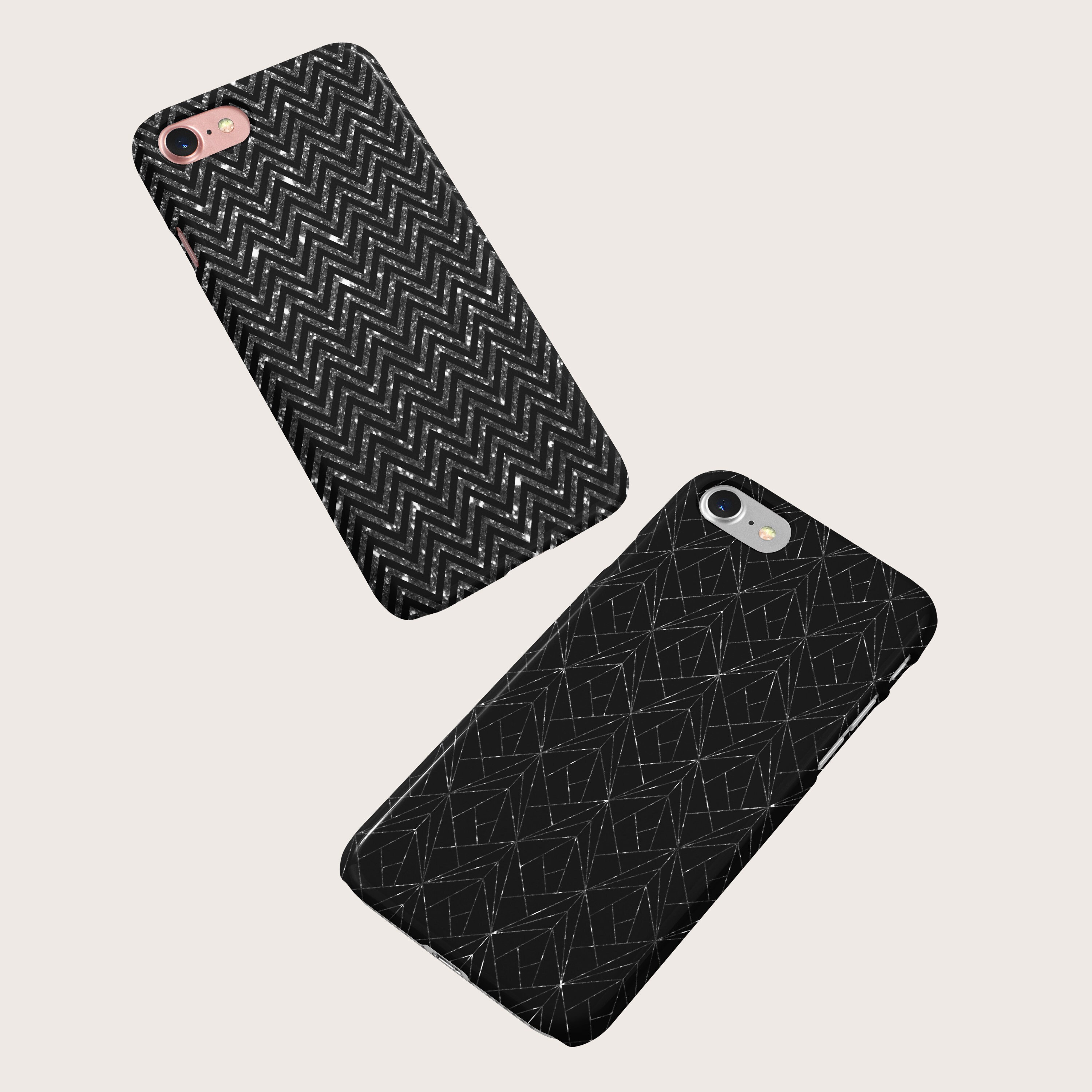 16 Seamless Glitter Black Digital Papers 300 Dpi Commercial Use Black ...