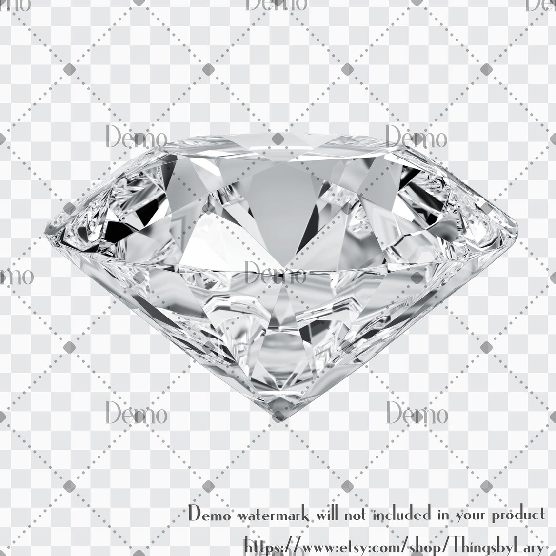 100 Side View Real Diamond Cliparts 100 Colors commercial | Etsy