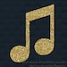 100 Glitter Music Note Clip Arts,300 Dpi Planner Clipart, Scrapbooking ...