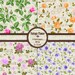 14 Vintage Flower Digital Papers 12", Flower Digital Paper, Vintage ...