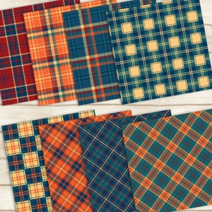 16 Princess Plaid Tartan Seamless Papers 12inch 300 Dpi Instant ...