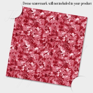 100 Seamless Glitter Hearts Pattern Digital Papers Commercial Use Heart ...