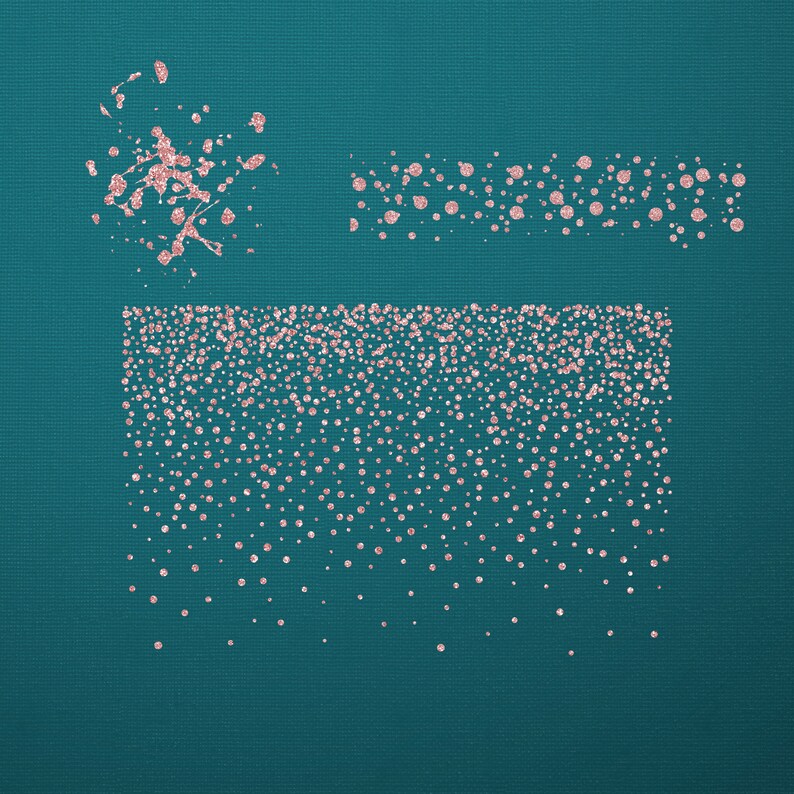 70 Rosegold Glitter Particles Set PNG Overlay Images Commercial Use ...