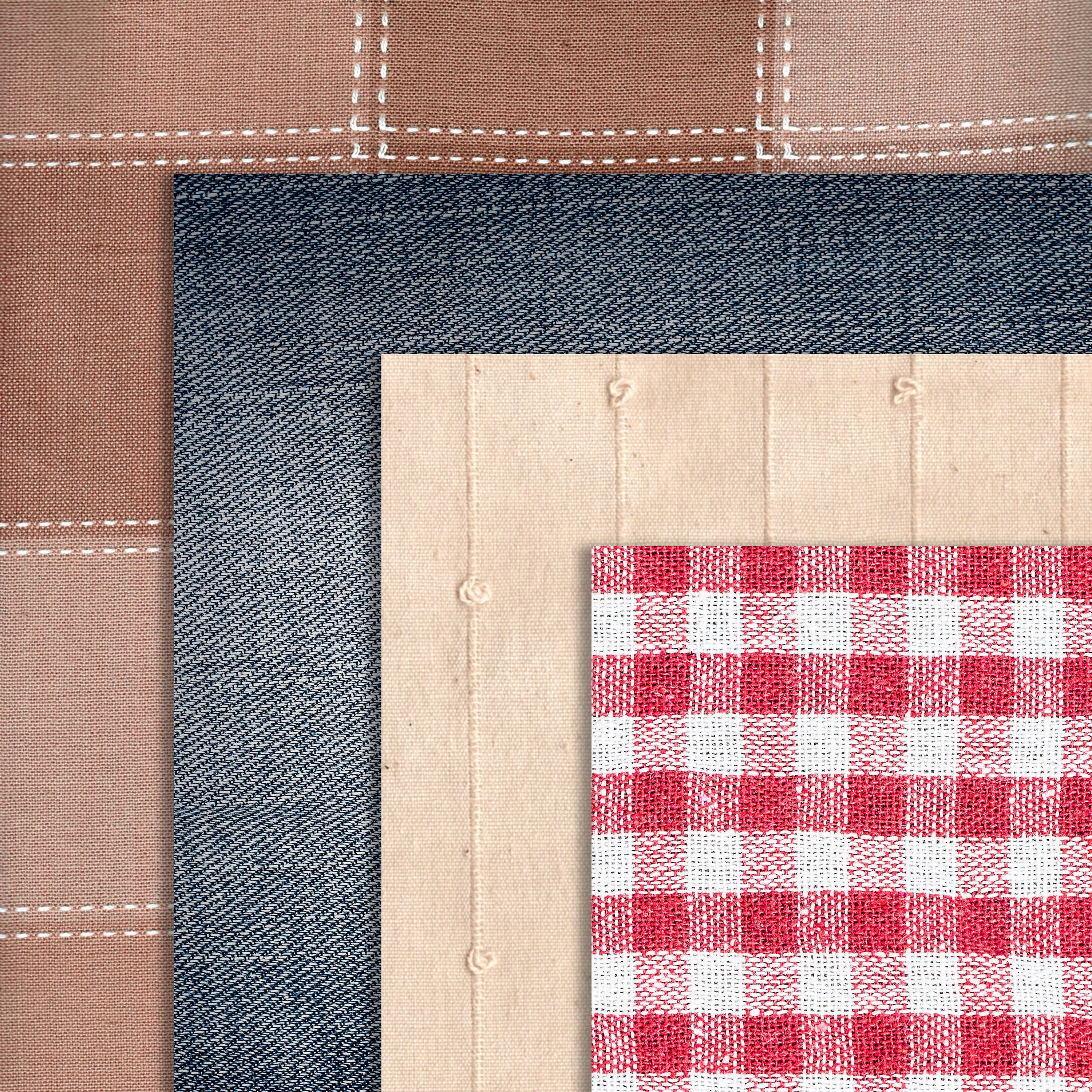 42 Different Fabric Texture Papers Burlap, Canvas, Jeans, Denim, Plaid ...