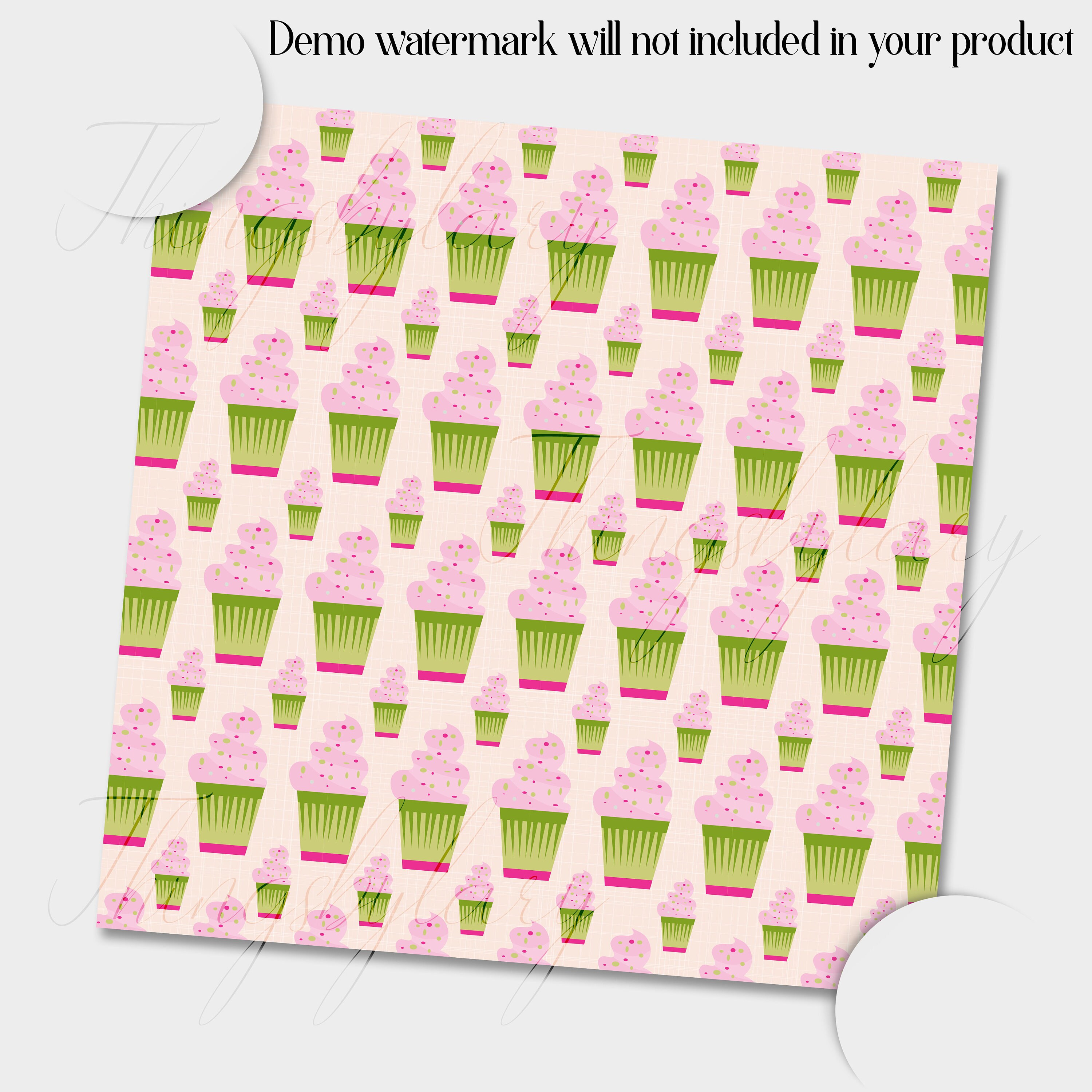12 Bakery Digital Papers in Spring Theme Color in 12 Inch, Instant ...