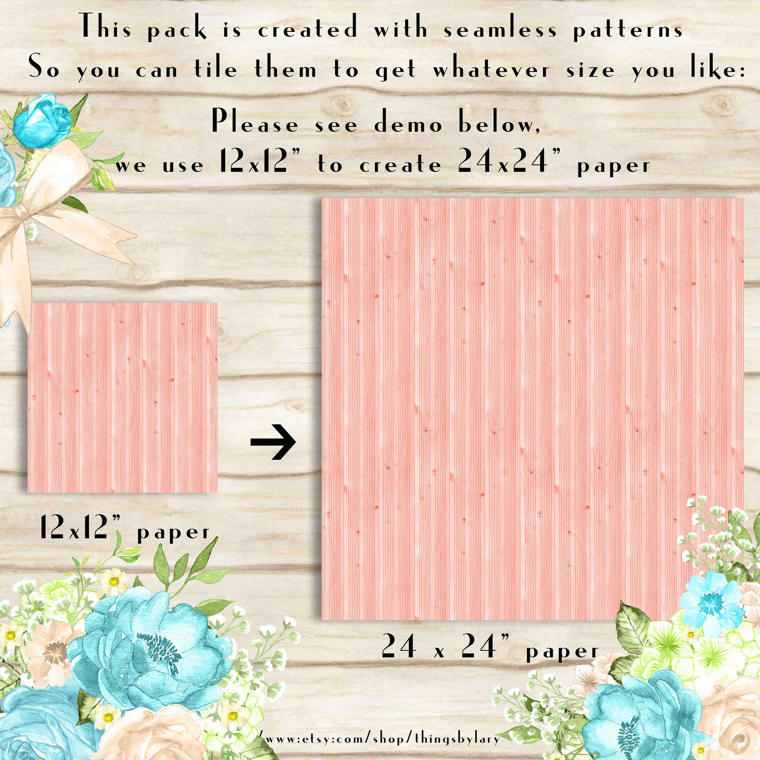 100 Seamless Pastel Wood Texture Papers12 Inch 300 Dpi Instant - Etsy