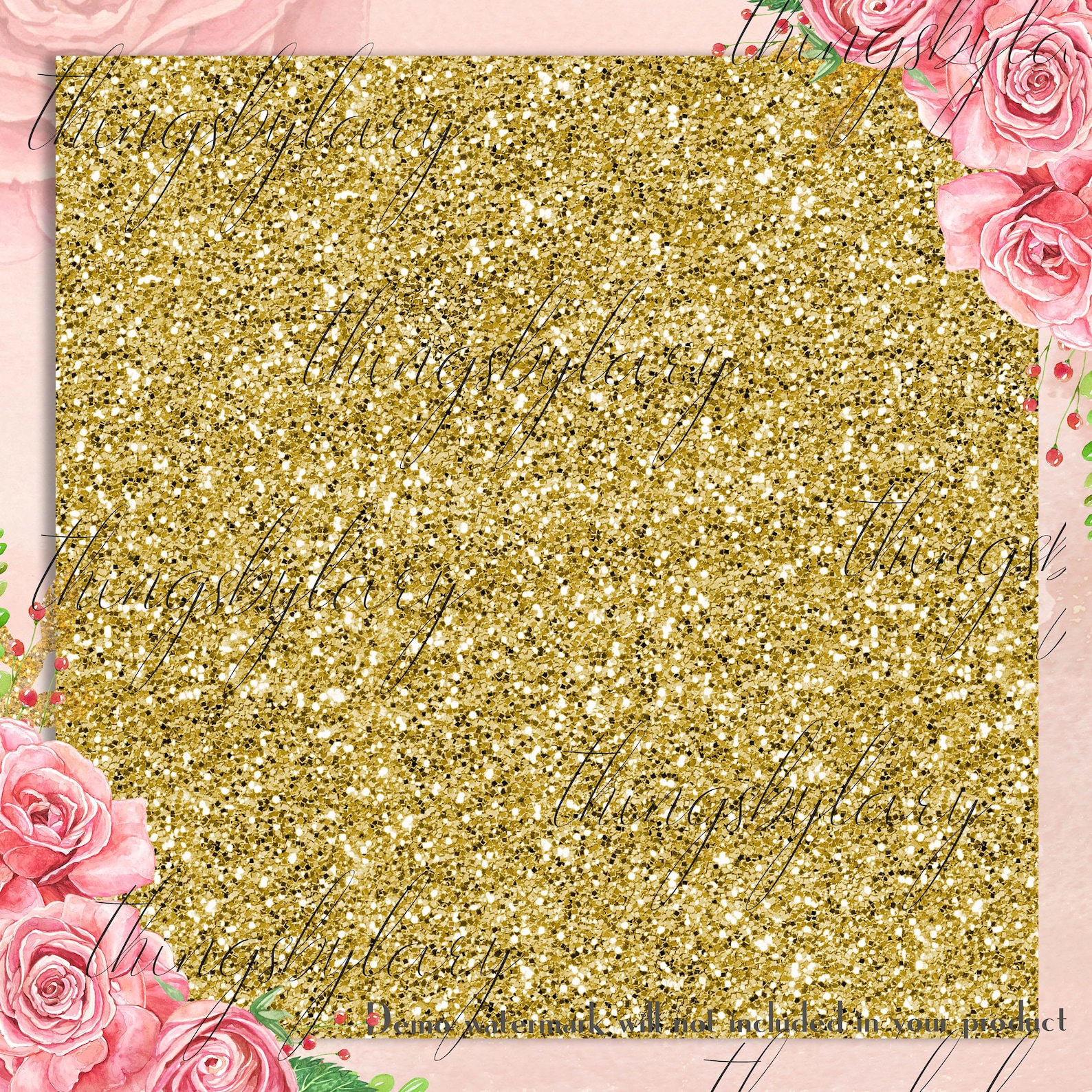 100 Seamless Glitter Digital Papers 12x12" 300 Dpi Planner Paper ...