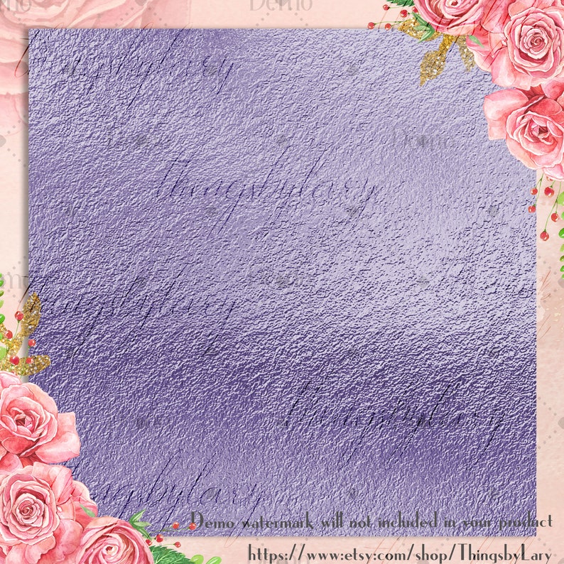 42 Ultra Violet Foil Papers 12 Inch 300 Dpi Planner Paper - Etsy