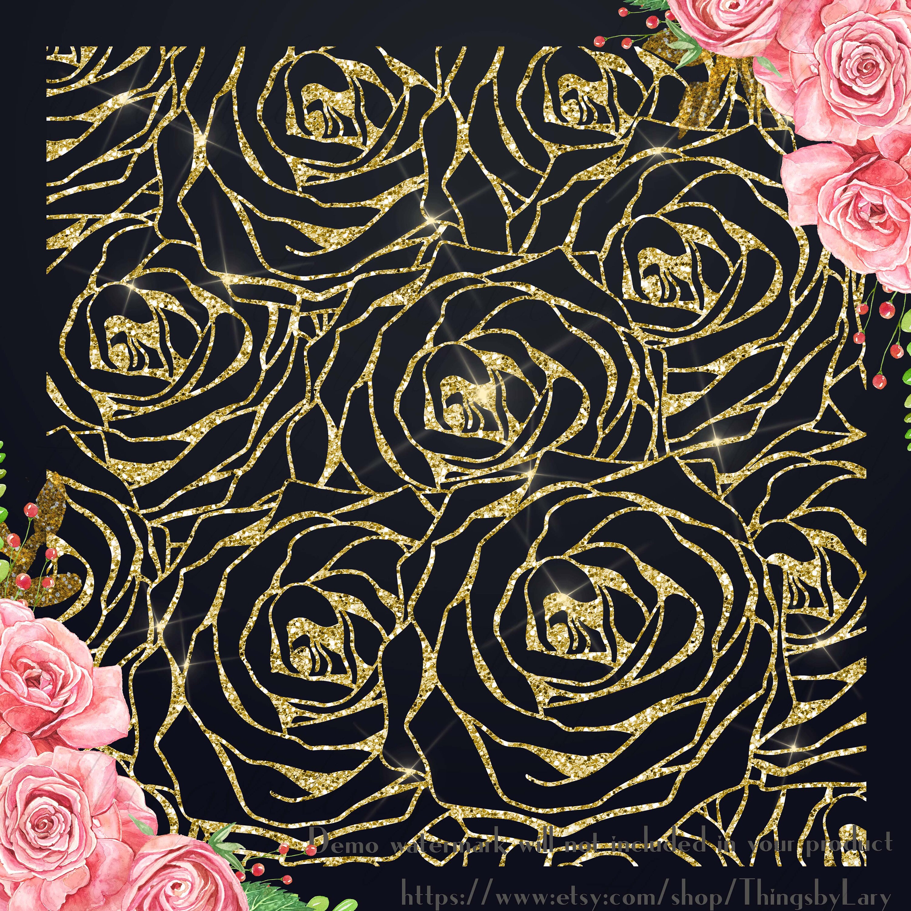 16 Seamless Glitter Rose Net Overlay Digital Images PNG Transparent ...
