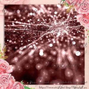 42 Rose Gold Bokeh Papers 12 Inch, 300 Dpi Planner Paper, Commercial ...