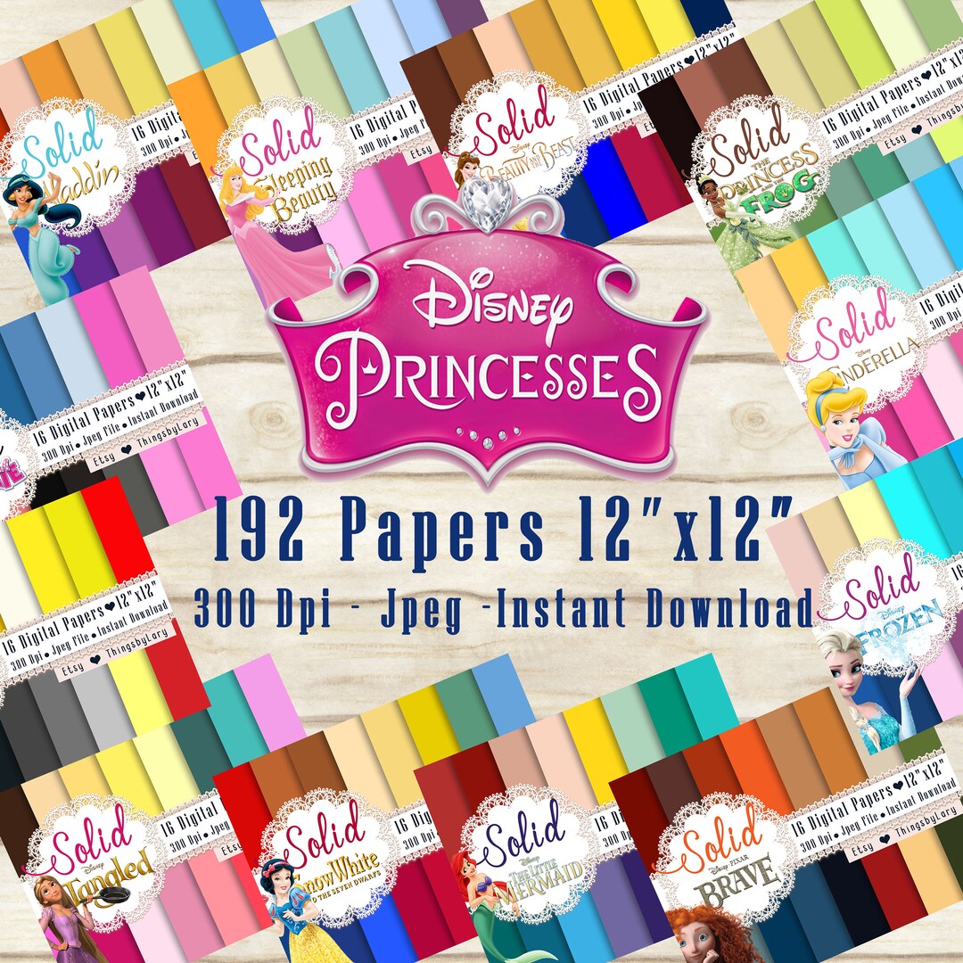 192 Papers in 12inch, 300 Dpi Instant Download, Scrapbook Papers ...